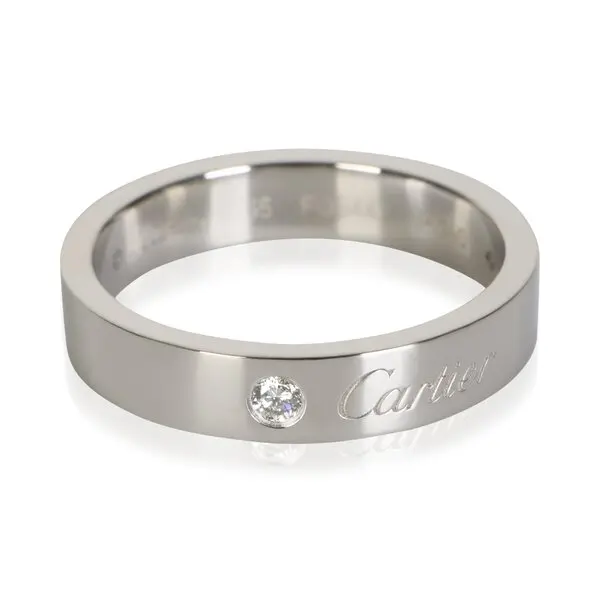 Cartier Diamond C De Band - Platinum
