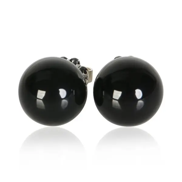 Tiffany & Co. Sterling Silver Onyx Earrings - Sterling_silver
