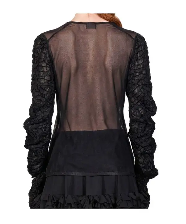 Comme Des Garçons Sculptural-sleeved Crewneck T-shirt