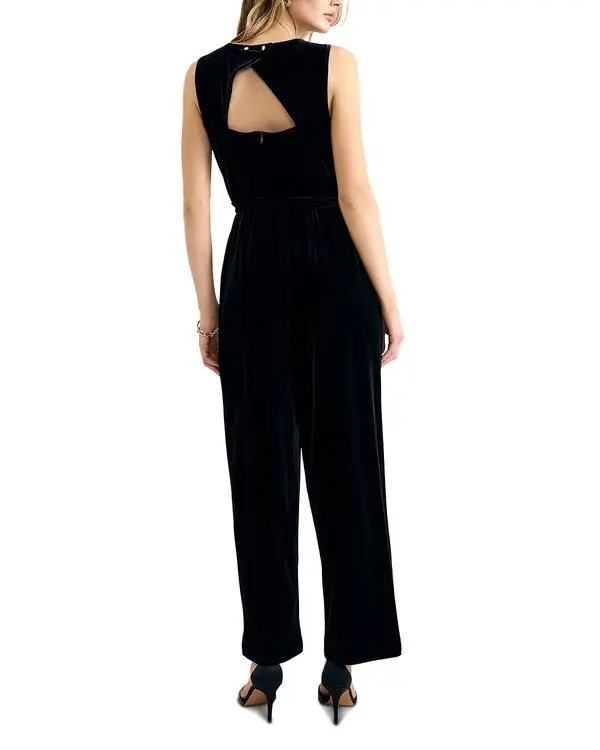 PHASE EIGHT Marta Sleeveless Velvet Jumpsuit