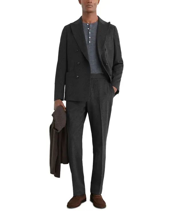 REISS Found Tailored Fit Flannel Suit Trousers
