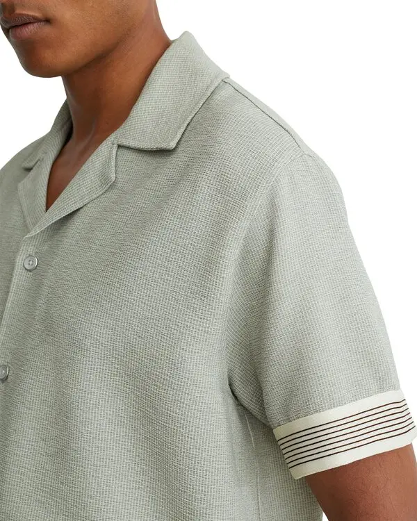 REISS Dornie Stripe Tape Shirt - Green