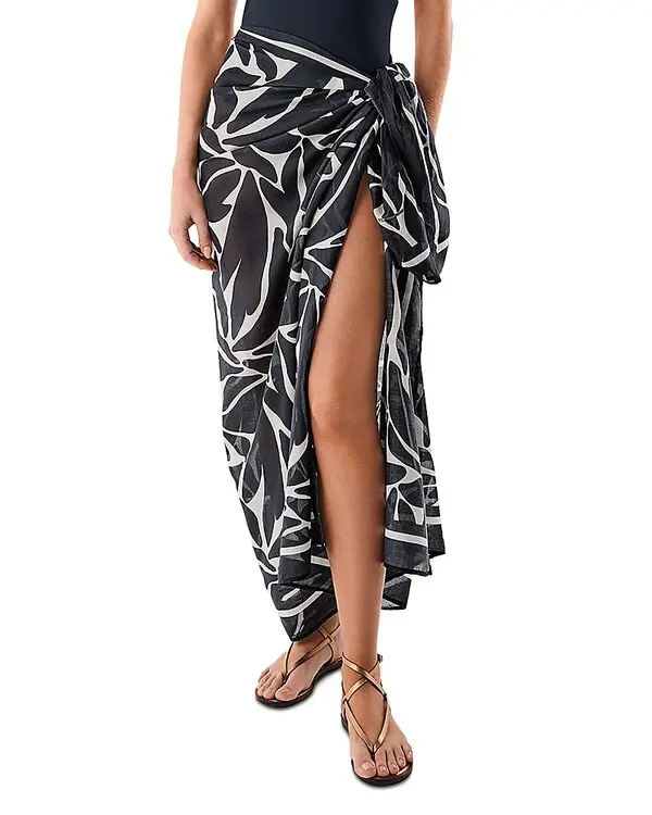 VIX PAULA HERMANNY Printed Sarong Swim Cover-up