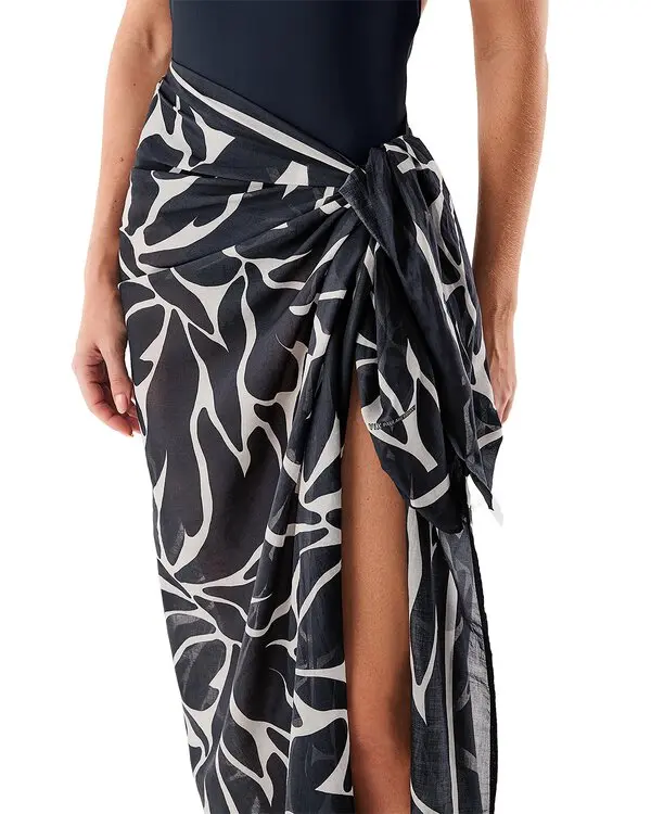 VIX PAULA HERMANNY Printed Sarong Swim Cover-up