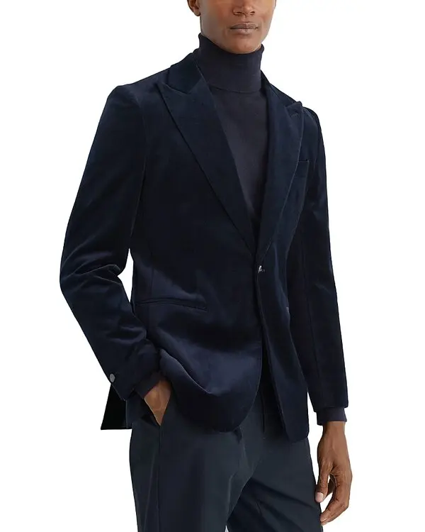 REISS Aspara Cotton Blend Classic Fit Blazer