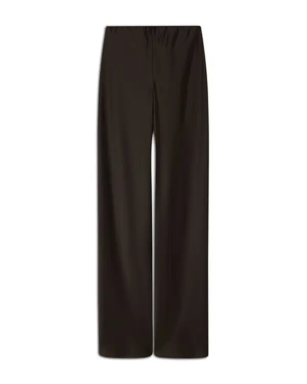 A.emery The Myrna Satin Wide Leg Pants - Black