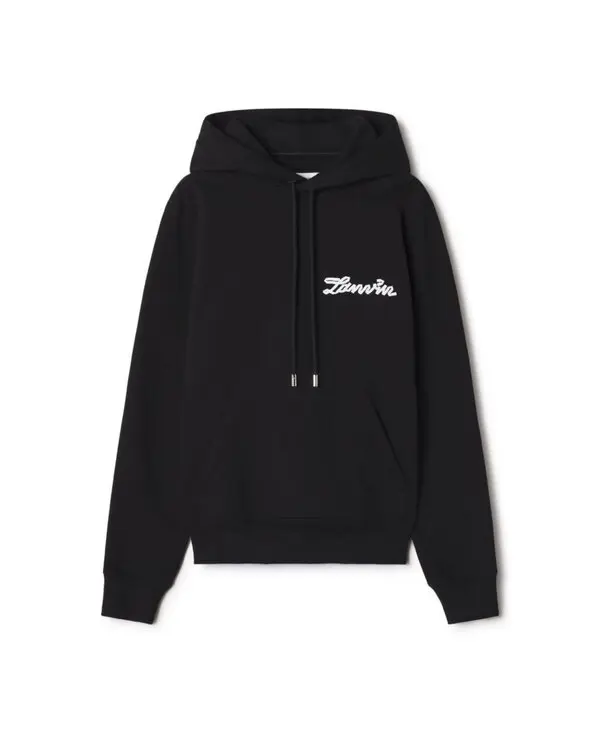 LANVIN Ribbon Cotton Hoodie