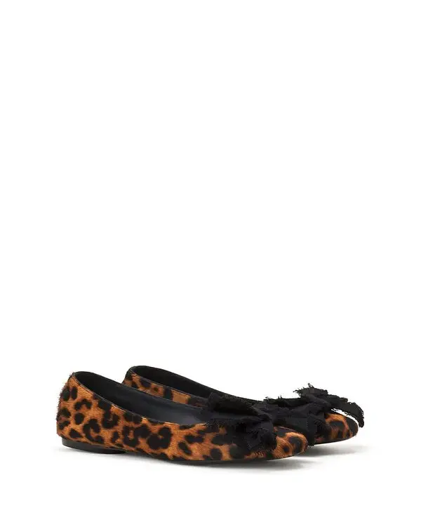 LANVIN Bow Pony Ballerina Flats