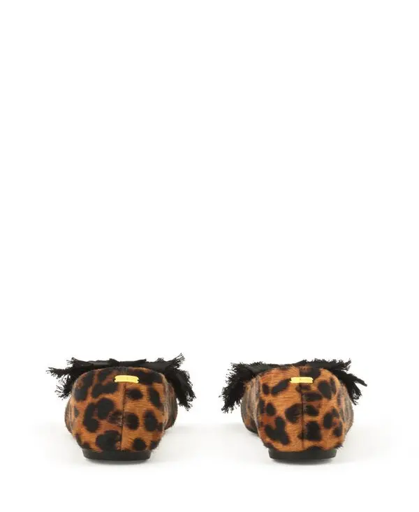 LANVIN Bow Pony Ballerina Flats