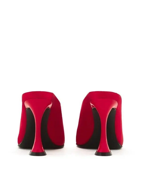 LANVIN Midnight Step Satin Mules