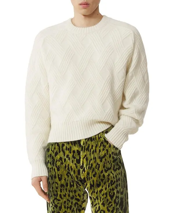 LANVIN Cable-knit Wool Sweater - Cloud