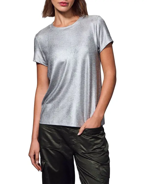 Sanctuary Shine Perfect Metallic Relaxed Fit Tee
