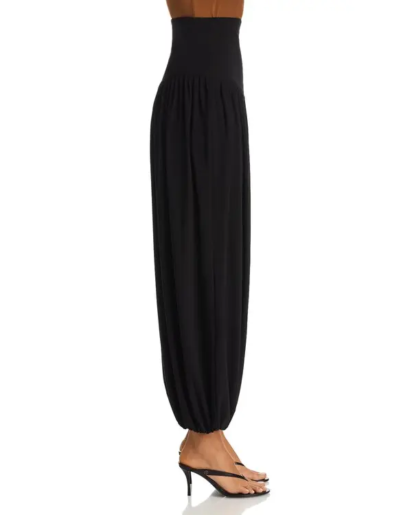 Norma Kamali Kenny High Waist Harem Pants
