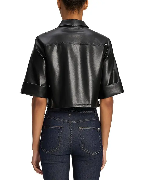Cinq À Sept Aiden Faux Leather Top