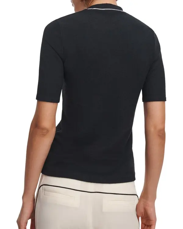 Rag & Bone The Knit Contrast Trim Tee