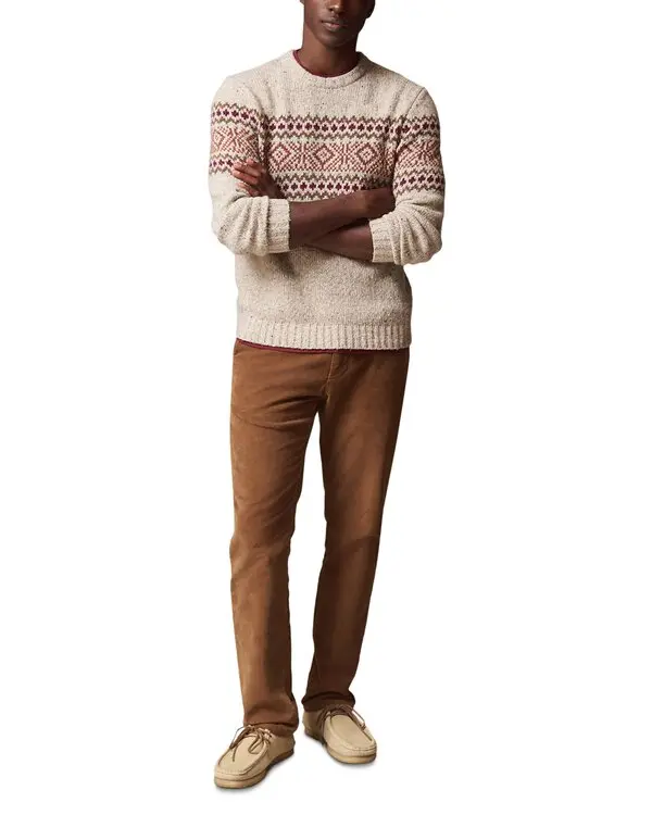 Marine Layer Donegal Fair Isle Sweater - Oat Multi