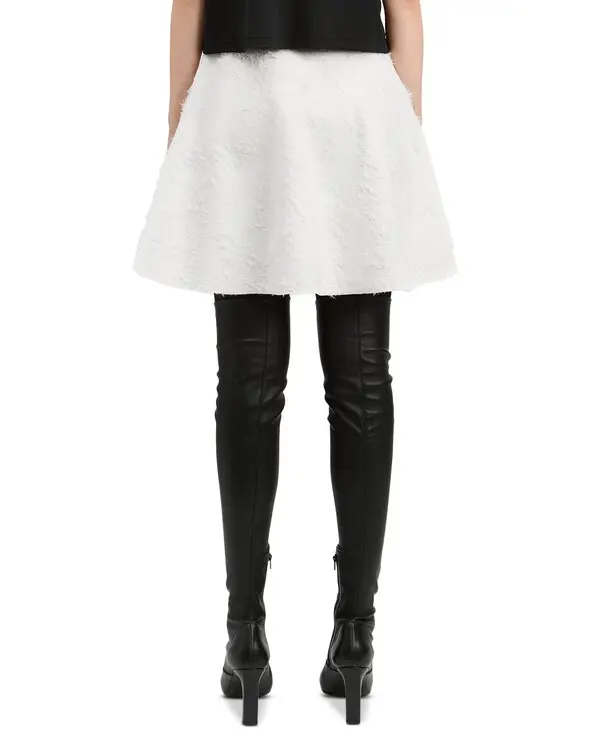 Derek Lam 10 Crosby Giovanna Feather Flared Mini Skirt