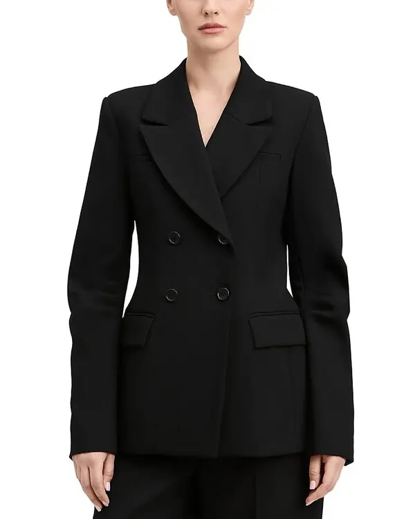 Derek Lam 10 Crosby Sharon Stretch Twill Double Breasted Blazer