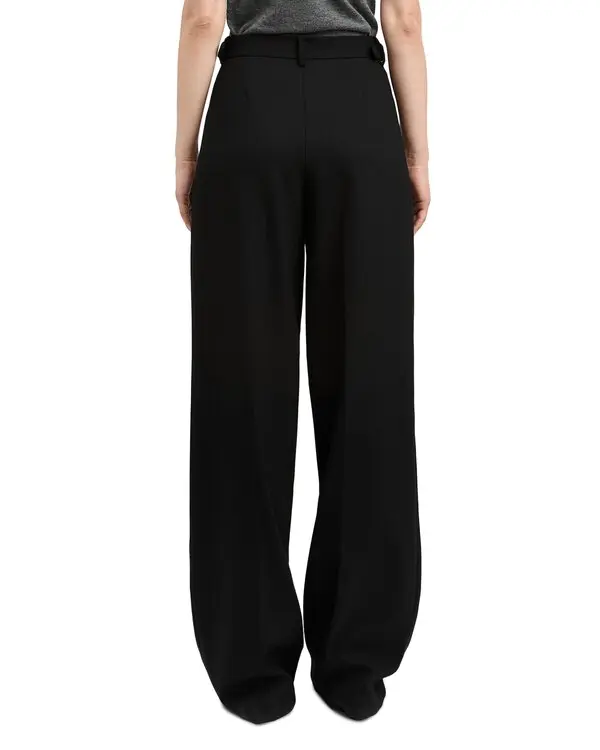 Derek Lam 10 Crosby Cyndi Twill Pleated Wide Leg Pants