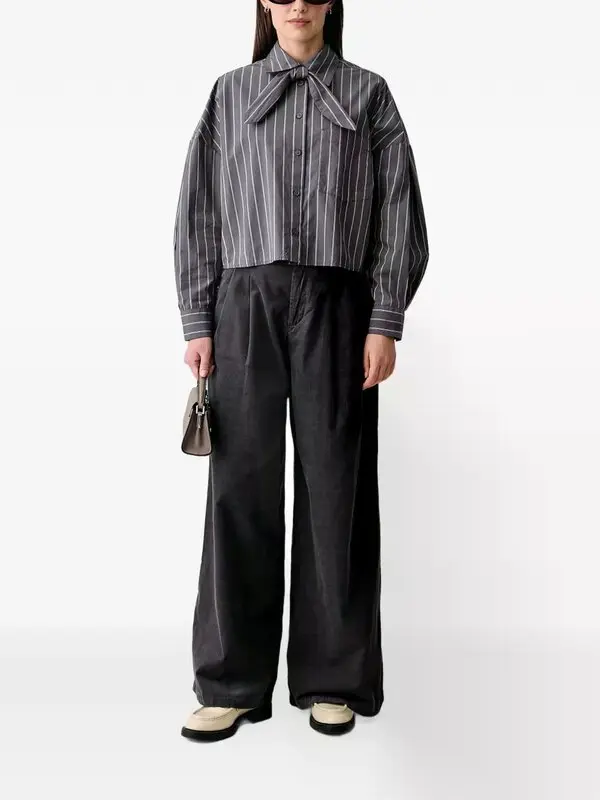Marc O'polo Striped Tie-neck Shirt