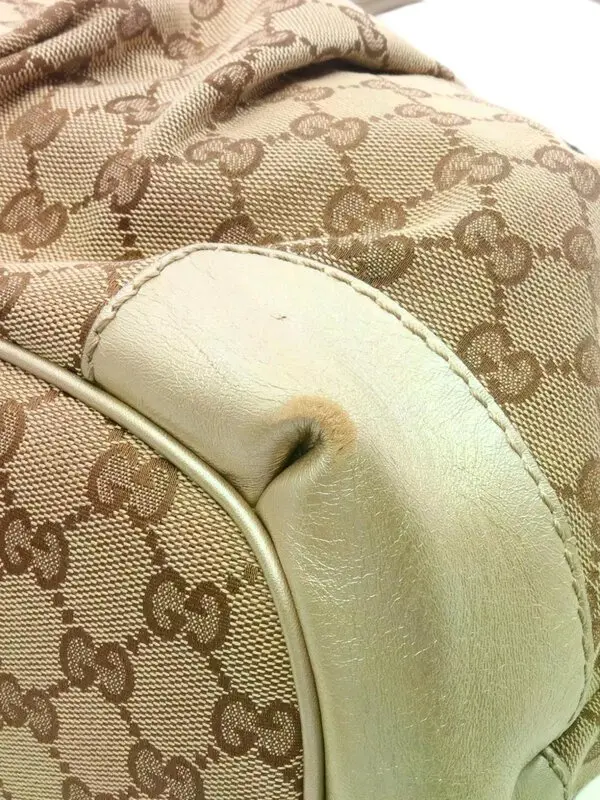 Gucci 2010s Sukey Gg Canvas Satchel Bag