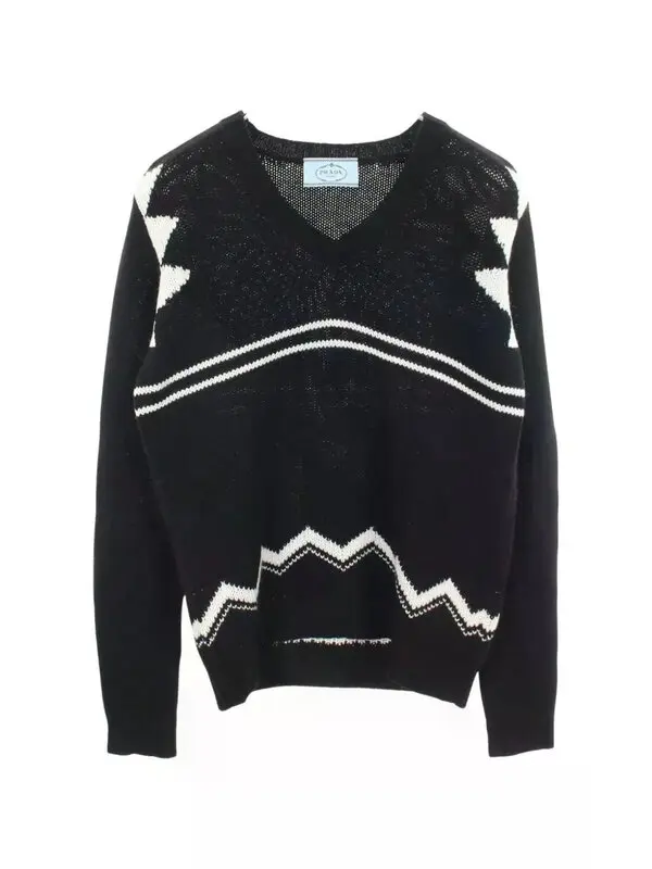 Prada 2010s V-neck Knit Sweater