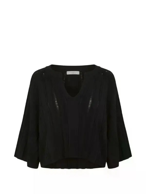 Malo Ribbed-knit V-neck Sweater