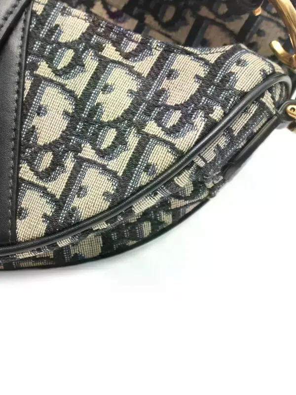 Dior 2010s Mini Saddle Oblique Shoulder Bag