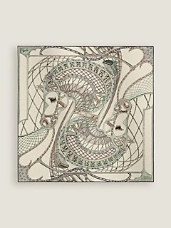 Hermès Chevaux D'héphaïstos Scarf 90 - Cream