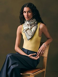 Hermès Chevaux D'héphaïstos Scarf 90 - Cream
