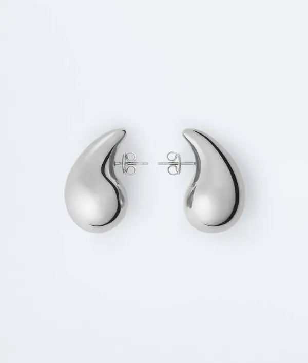 Bottega Veneta Small Drop Earrings - Silver
