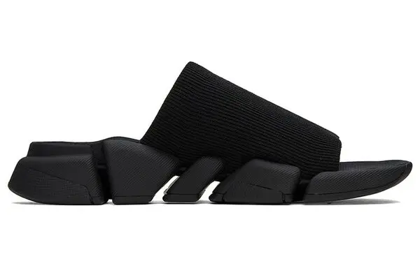 Balenciaga Speed 2.0 Slides Recycled Knit And Sole Unit