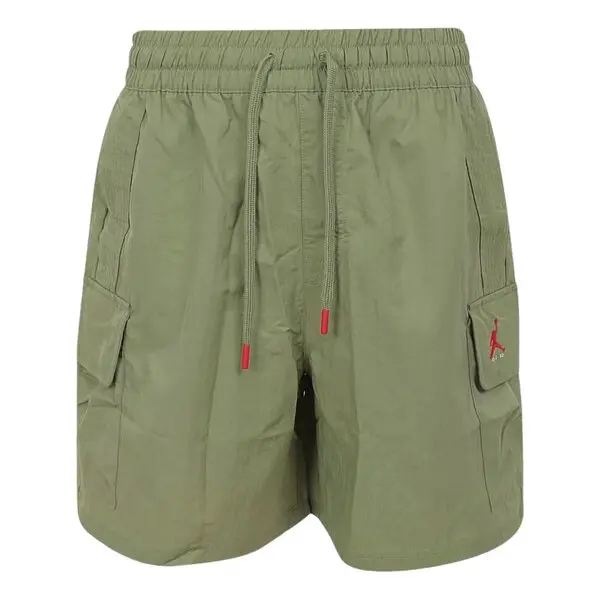 JORDAN Brooklyn Woven Cargo Shorts 'green Red