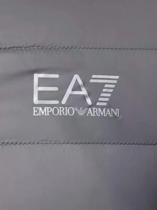 EA7 Quilted Hooded Jacket