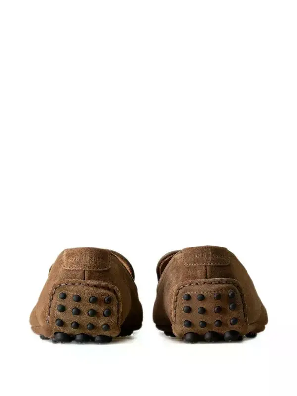 Car Shoe Hand-stitched Suede Loafers