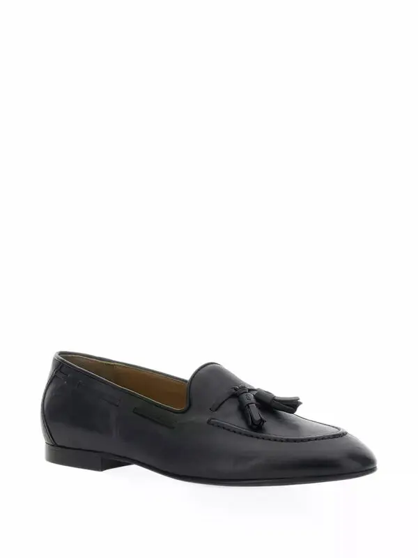 Emporio Armani Tassel Leather Loafers