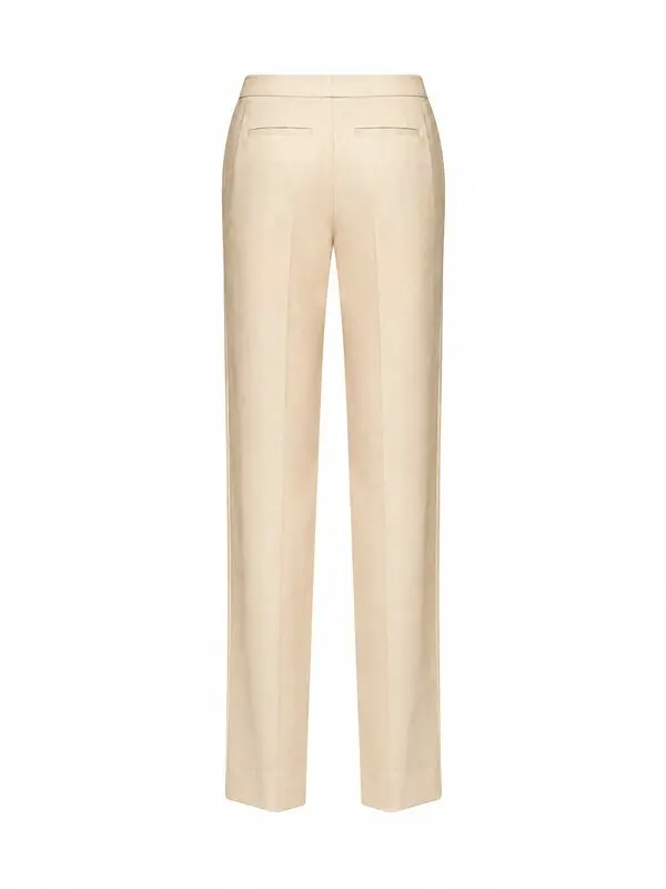 Zimmermann Cream Stretch Wool Valiant Straight Trousers