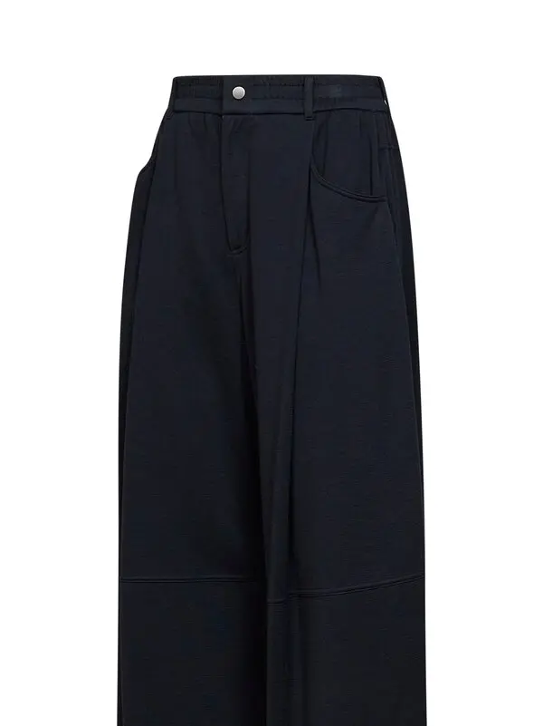 Brunello Cucinelli Cobalt Blue Cotton And Silk Interlock Track Pants