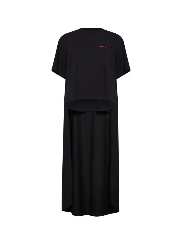Balenciaga Black Back Gradient Train T-shirt - Multicolor
