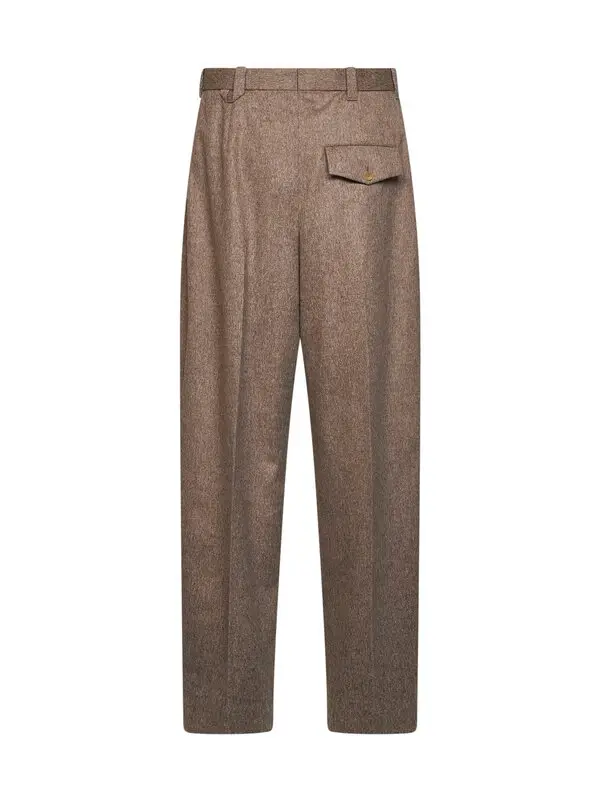 Jacquemus Beige Wool The Fernando High-waisted Trousers