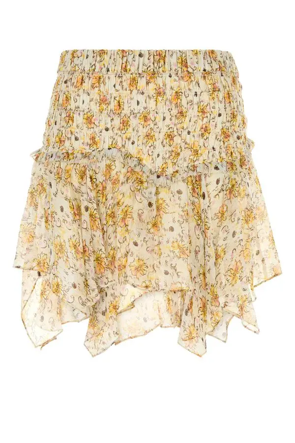 Isabel Marant Étoile Printed Viscose Fiala Skirt - Multicolor