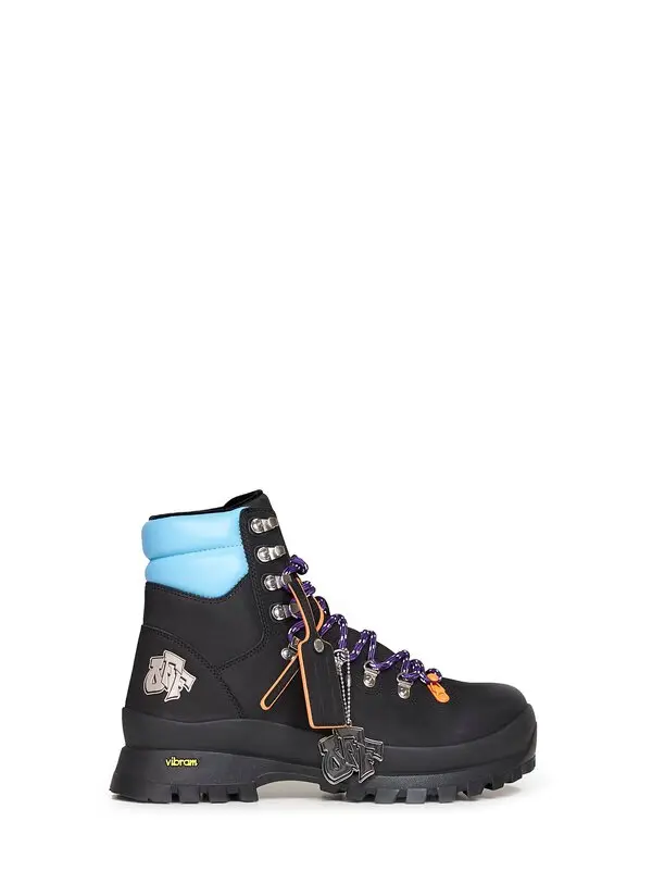 Off-White Black Nubuck Hiking Boots