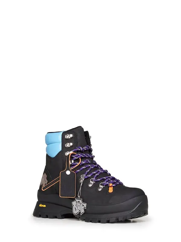 Off-White Black Nubuck Hiking Boots