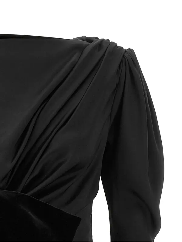 Balmain Velvet Bow Dress