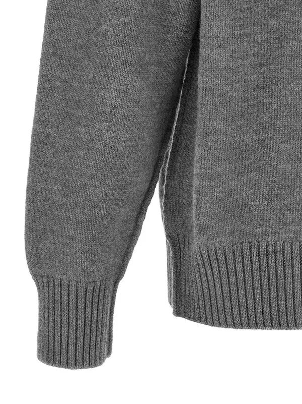 AMI Paris Grey De Coeur' Sweater