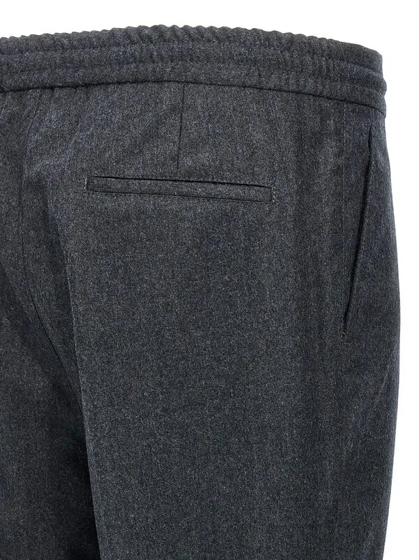 Brunello Cucinelli Front Pleat Pants - Gray