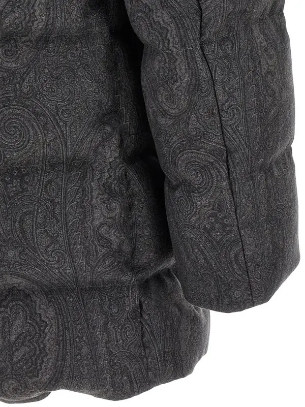 Etro Grey 'arnica' Down Jacket