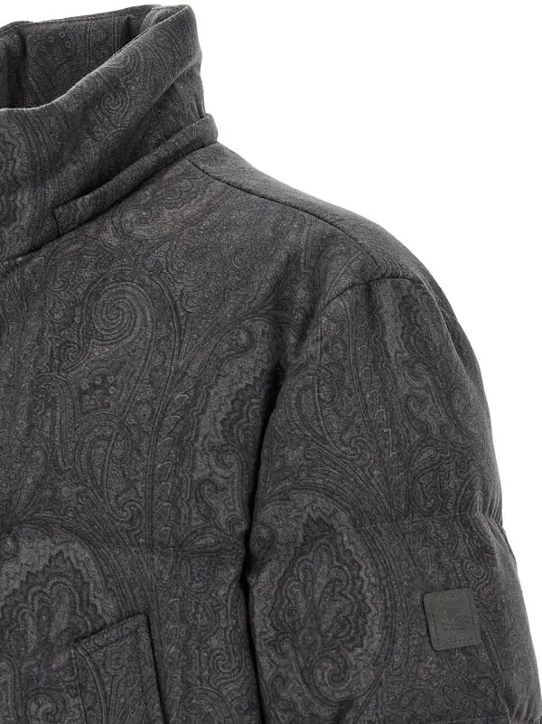 Etro Grey 'arnica' Down Jacket