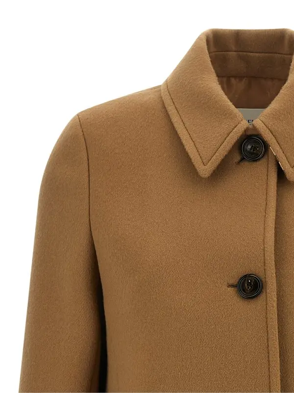 Burberry Beige 'gosford' Coat - Cream