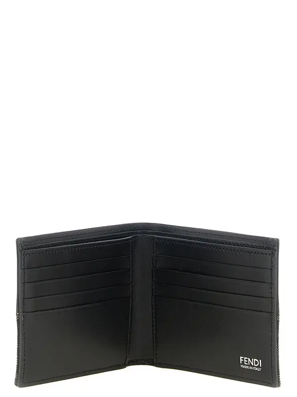 Fendi Two-color Ff Jacquard Wallet